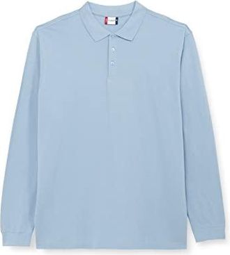 Clique Classic Long Sleeve Polo, Blue (Light Blue), XXL Homme