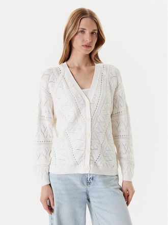 Guess Strickjacke W5YR55 Z2ZK2 Wei&szlig; Regular Fit
