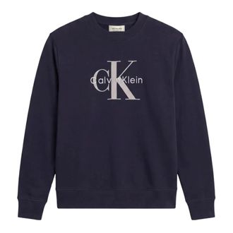 Calvin Klein Jeans Monogram Sweatshirt - - Sweatshirts & Hoodies - Herren - Blau - M