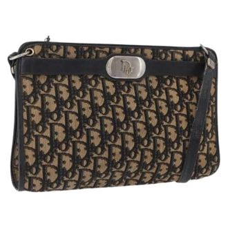 Dior Pre-owned Toile sacs-dior - Femme - Pre-owned - Brun - Taille: ONE Size