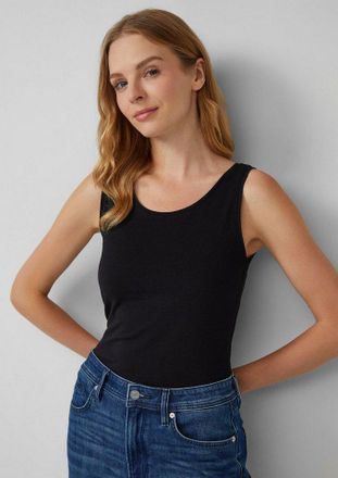 s.Oliver T-Shirt Basic-Top (Set) runder Ausschnitt, breite Tr&auml;ger, Slim Fit im 3er SPARPACK