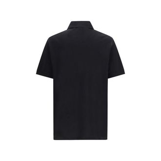 Dolce & Gabbana Mens Black Cotton Polo Shirt