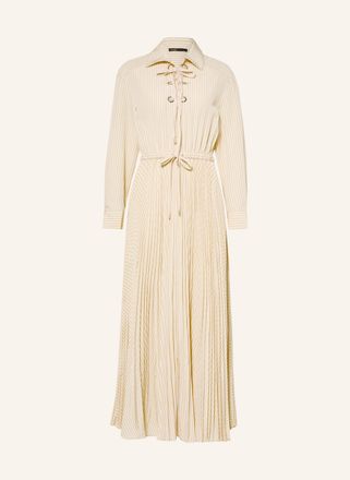 Maje Hemdblusenkleid Mit Plissees gelb