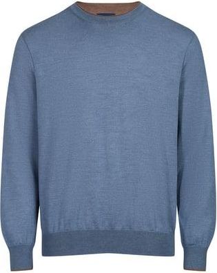 Paul & Shark Pull droit col rond en laine vierge et soie
