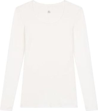 Petit Bateau Tee Shirt sous V&ecirc;tements Jour, Marshmallow, M Femme