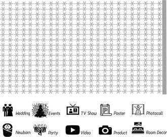 Soimiss Schneeflocken Fransengirlande Folienvorhang Silber Glitzer Lametta Vorhang Fotohintergrund Partydeko Babyparty Hochzeit