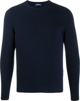 Drumohr Rundhalspullover - Blau