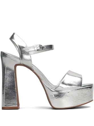 Carrano sandales en cuir 130 mm - Gris