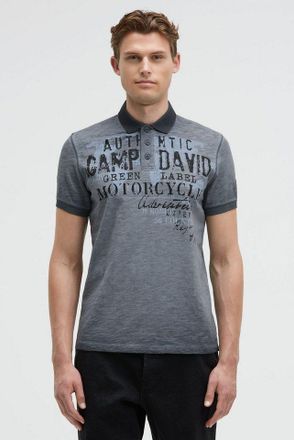 Camp David Poloshirt mit Vintage-Waschung