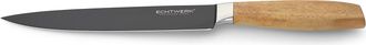 Echtwerk Echtwerk Schinkenmesser aus hochwertigem Stahl, Filetiermesser, Küchenmesser, Spezialstahl, Griff aus Akazienholz, Klingenlänge: 20 cm, Black-Edition