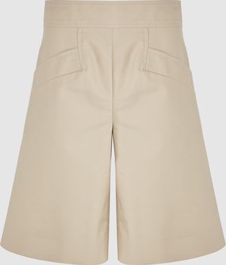 Ganni Short Double Warm Sand