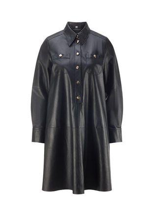 Riani Lederkleid mit weitem Schnitt