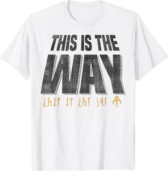 Star Wars Mandalorian This Is The Way Gold Mandoa T-Shirt
