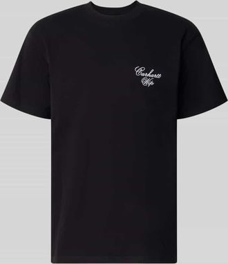Carhartt Work in Progress T-Shirt mit Logo-Stitching Modell Gracious