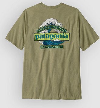 Patagonia Great Waves Responsibili- T-Shirt gumtree green