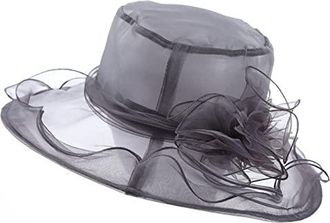 Generic Chapeau pour femme - Chapeau de soleil pour femme - Chapeau de soleil - Chapeau de plage pour femme, gris, Taille unique