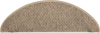 tidyard 15 STK.Treppenmatten mit Klebebändern Selbstklebend Sisal-Optik Stufenmatten Treppenschutz Treppenteppich Treppenschoner Stufenschoner 65x25 cm Dunkel