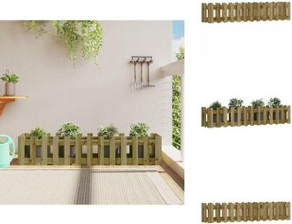 vidaXL Vidaxl - Lit sur&eacute;lev&eacute; de jardin design de cl&ocirc;ture bois de pin impr&eacute;gn&eacute; - Lit Sur&eacute;lev&eacute; - Jardin - Bois - Pin - Jardinerie