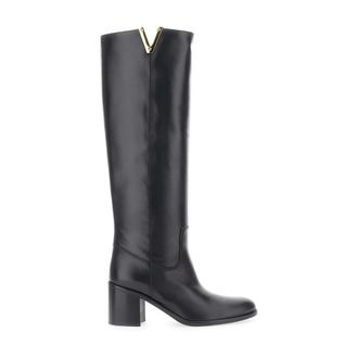 Via Roma 15 4041 Overknee-Stiefel - - Shoes - Damen - Schwarzk - 37 1/2 EU