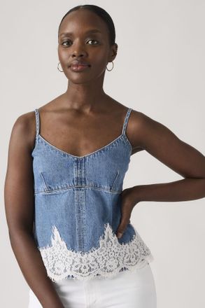 Levi's D&eacute;bardeur Cami Denim 90 - Femme - Bleu / Slipped My - XS