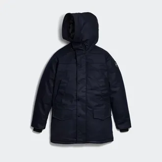 Canada Goose Langford Parka aus Wolle (M&auml;nnlich, Atlantic Navy Melange, S)
