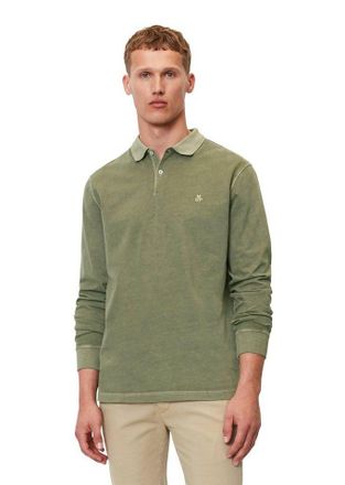 Marc O'Polo Langarm-Poloshirt aus reiner Bio-Baumwolle