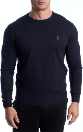 U.S.Polo Association U.s. Polo Assn., Homme, Pulls, Bleu, Taille: S Pull en maille à col rond