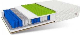 FDM Matratze 80x200 Taschenfederkern vasto max 7 Zonen H2 H4 26 cm Kokos hr Schaum Klimafaser Polyurethanschaum jersey
