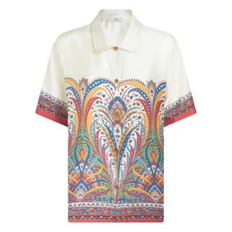 Etro L&auml;ssiges Kurzarm-Seidenhemd - - Blouses & Shirts - Damen - Mehrfarbig - L