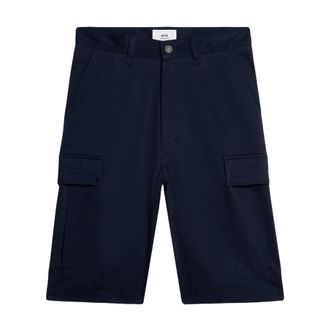 Ami Blaue Cargo Shorts Casual Stil - - Shorts - Herren - Blau - M
