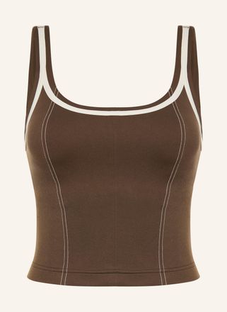 lululemon Lululemon Cropped-Top Glow Up C/D braun