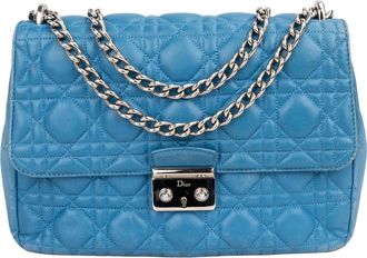 Dior Crossbody Bags - Christian Dior Quilted Leather Cannage Crossbody B - Gr. unisize - in Blau - f&uuml;r Damen
