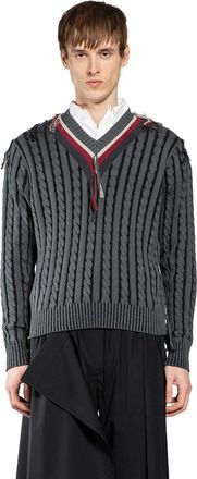 Craig Green V-Neck Cable Jumper