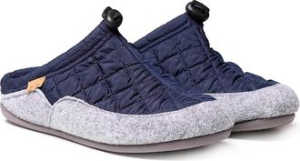 Toni Pons Damen-Hausschuh aus Filz und Stoff - MEL-UM - Marineblau, 42 EU