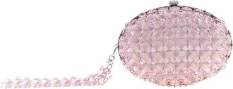 Self Portrait Femme, Sacs, Rose, Taille: ONE Size Satin Clutch Bag