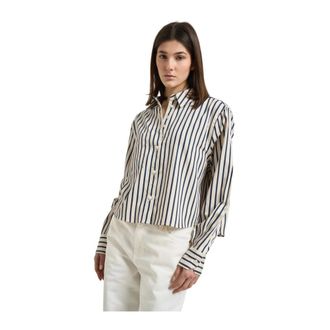 Anine Bing Femme, Blouses et Chemises, Blanc, Taille: 40 FR Essie Cropped Shirt