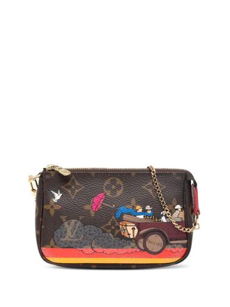 Louis Vuitton mini sac à main monogrammé Evasion Illustre Pochette Accessoires (2015) - Marron