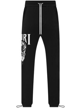 Amiri pantalon de jogging en coton &agrave; imprim&eacute; graphique - Noir