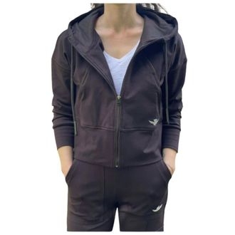 Aeronautica Verstellbare Kapuzenweste mit Rei&szlig;verschluss - - Sweatshirts & Hoodies - Damen - Braun - XL