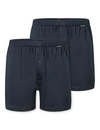 Schiesser 182124 Lot de 2 boxers pour homme, Bleu nuit 182426, 10