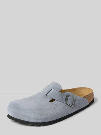 Birkenstock Clogs aus Leder mit Dornschlie&szlig;e Modell Boston