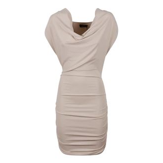 Wardrobe.NYC Matte Draped Mini - - Dresses - Damen - Beige - M