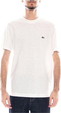 Lacoste Homme, Tops, Blanc, Taille: L/Xl T-shirt &agrave; col rond