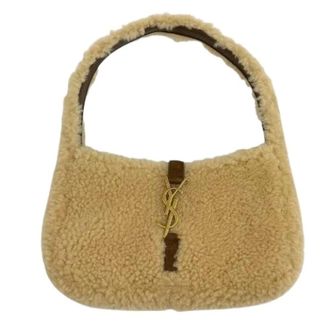 Saint Laurent Pre-owned Le 5 &Agrave; 7 Mouton Shoulder Bag - Femme - Pre-owned - Beige - Taille: ONE Size
