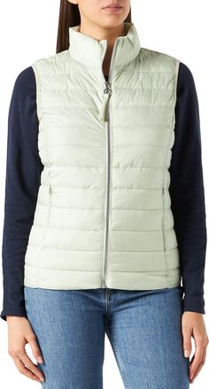 s.Oliver Damen 120.12.201.16.155.2115533 Weste &auml;rmellos REGULAR FIT, Light Green, 36