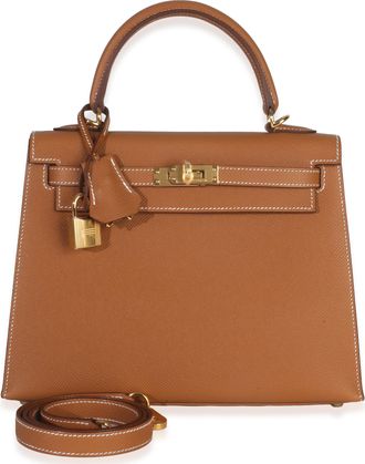 Herm&egrave;s Herm&egrave;s Gold Epsom Sellier Kelly 25 GHW