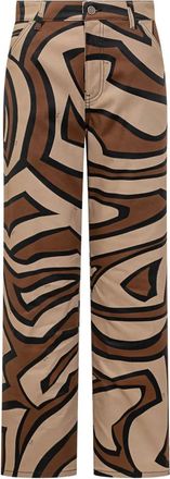 Pucci pantalon boutonné à imprimé - Tons neutres