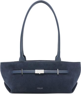 DeMellier New York suede shoulder bag - Blau