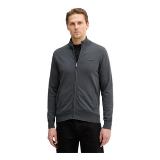 Guess USA Rei&szlig;verschluss-Strickjacke - - Knitwear - Herren - Grau - M