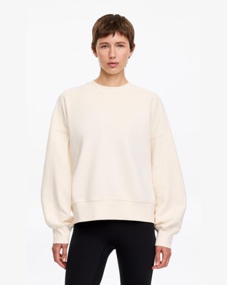 Arket French-Terry-Sweatshirt Aus Baumwolle -Wei&szlig;